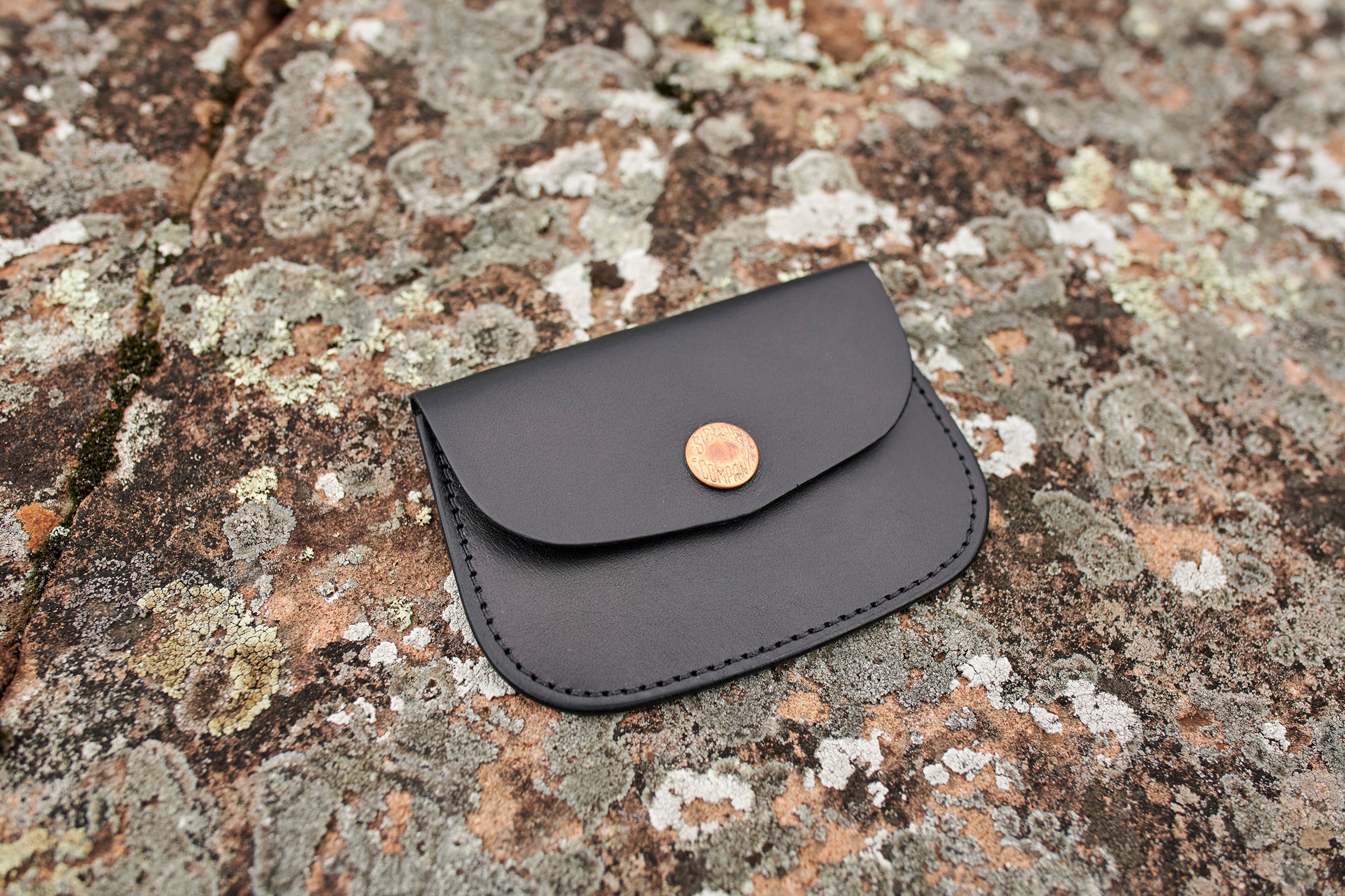 Black Snap Card Wallet - Sidnaw Company